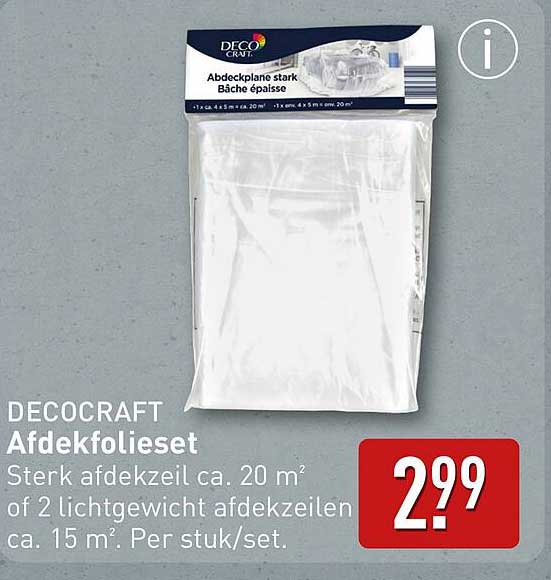 Decoplast Afdekfolieset aanbieding bij ALDI