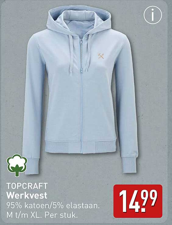 Topcraft Werkvest aanbieding bij ALDI