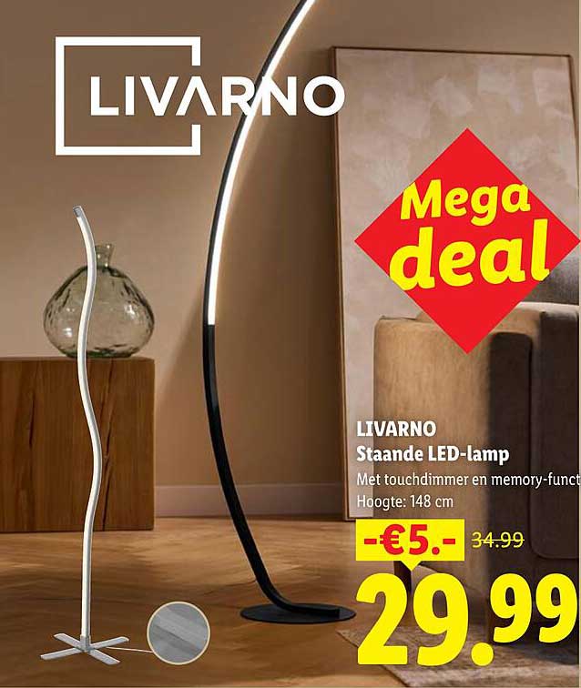 Livarno Staande Led-Lamp Aanbieding bij Lidl - FolderFeest.nl