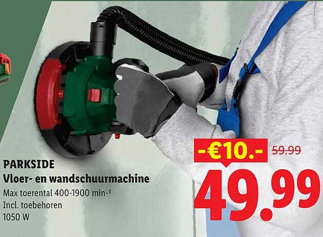 Parkside Vloer- En Wandschuurmachine Aanbieding bij Lidl - FolderFeest.nl
