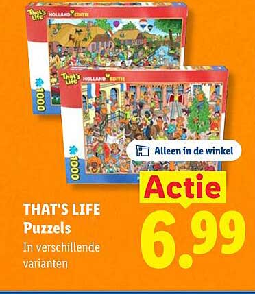 That's Life Puzzels In Verschillende Varianten Actie Aanbieding bij ...