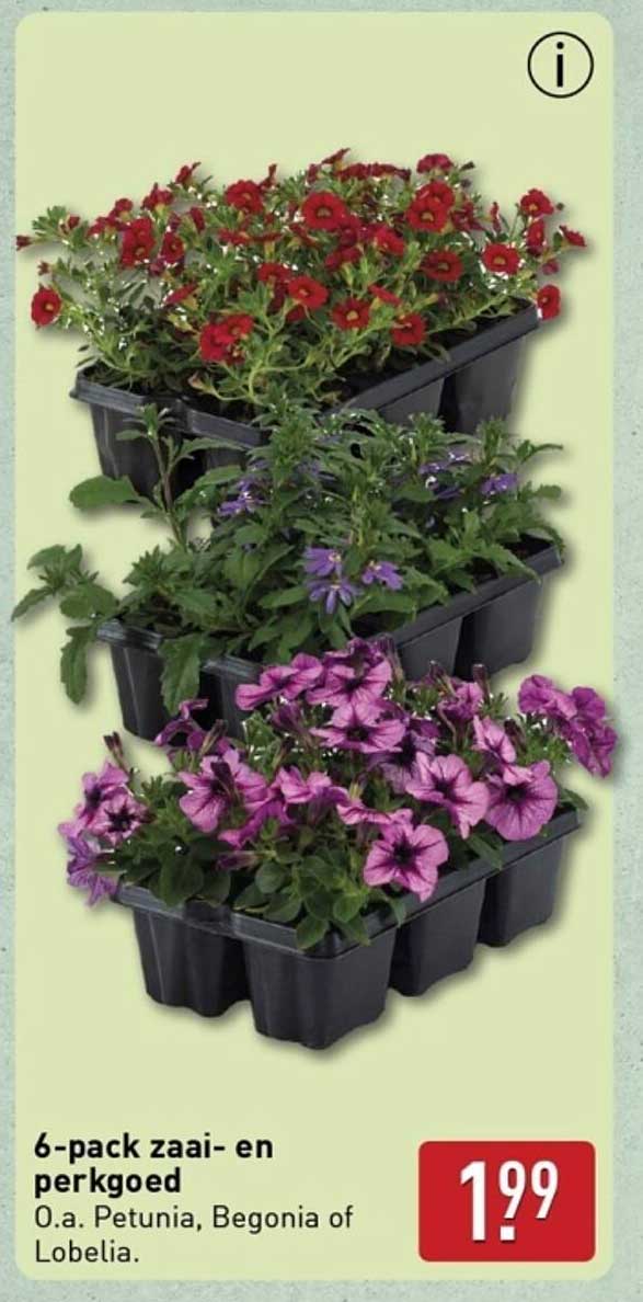 6-Pack Zaai- En Perkgoed aanbieding bij ALDI