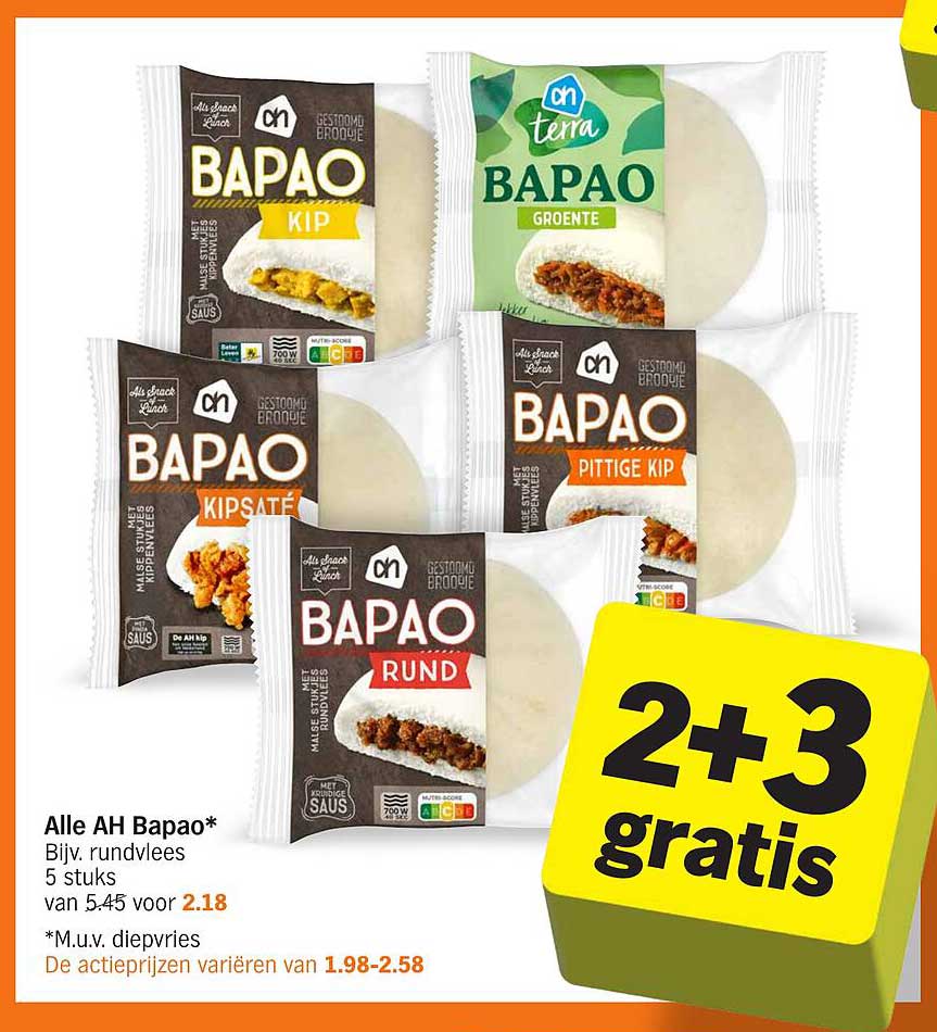 Alle Ah Bapao* aanbieding bij Albert Heijn