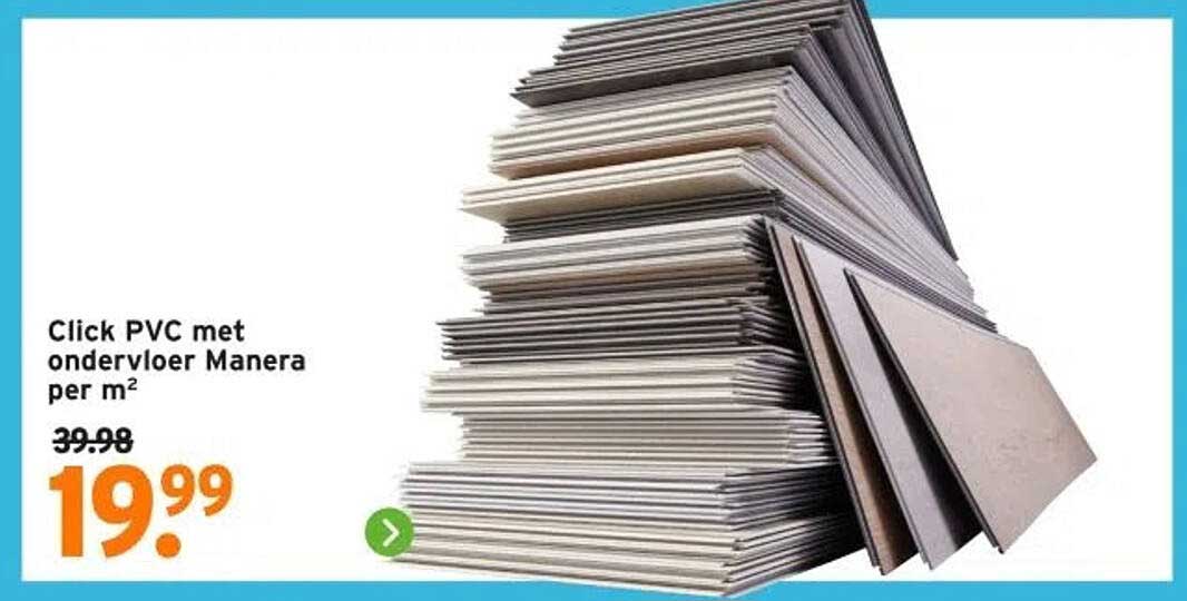 Click Pvc Met Ondervloer Manera Per M² aanbieding bij GAMMA