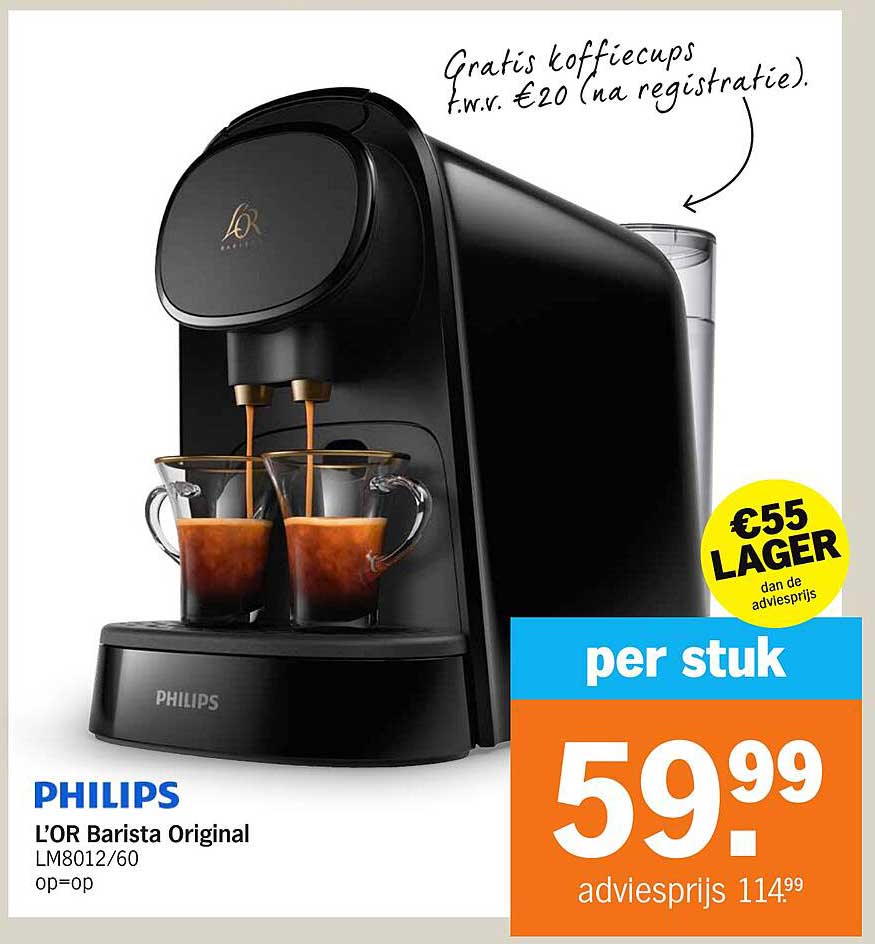 Philips L’or Barista Original Lm8012/60 aanbieding bij Albert Heijn