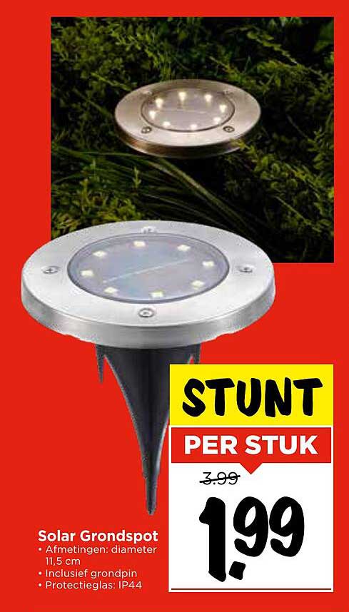 Solar Grondspot Aanbieding bij Vomar - FolderFeest.nl