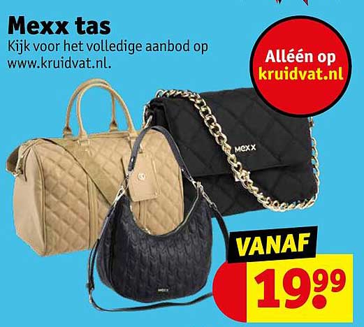 Mexx Tas Aanbieding bij Kruidvat - FolderFeest.nl