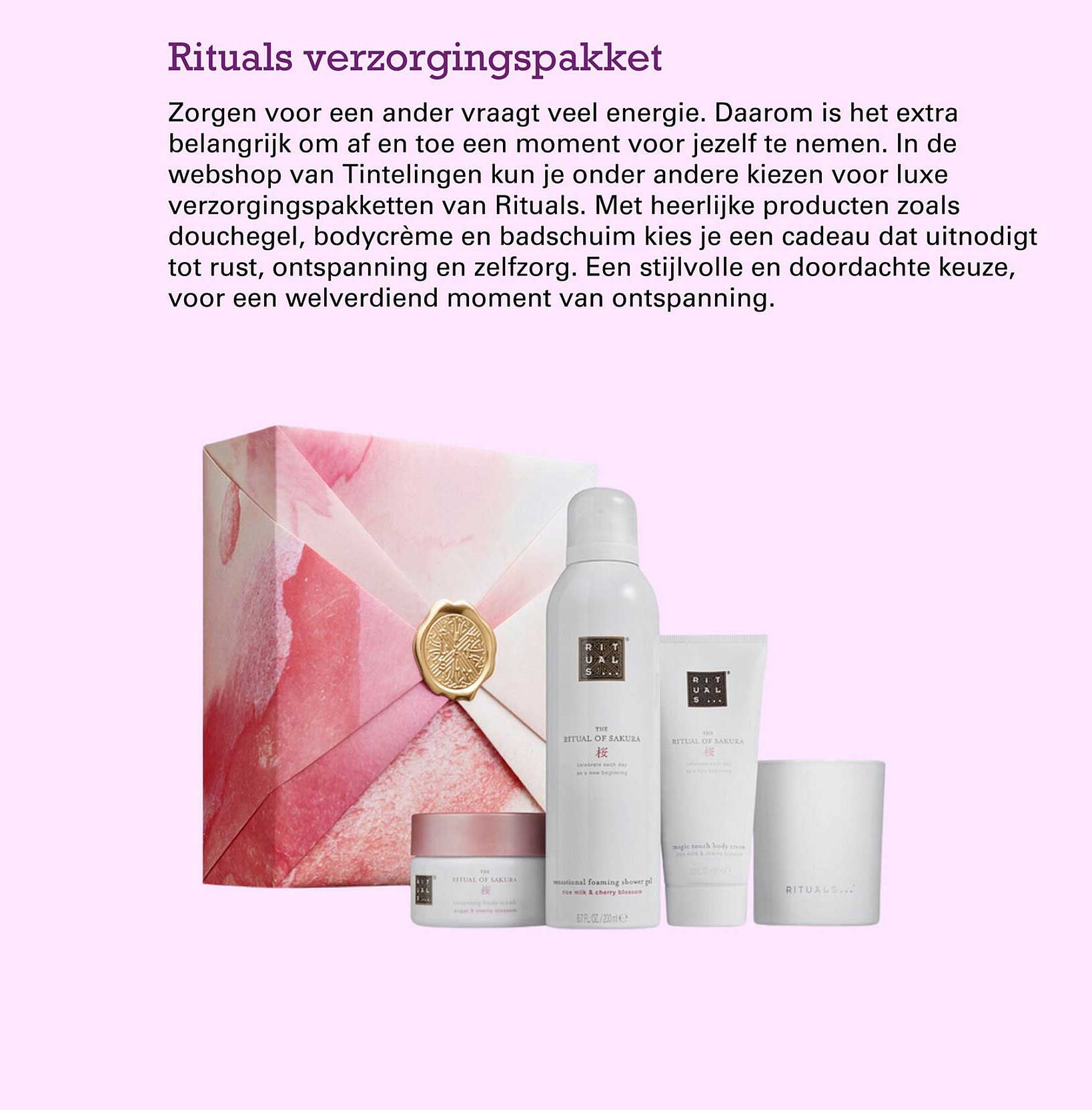 Rituals Verzorgingspakket Aanbieding bij Sligro - FolderFeest.nl