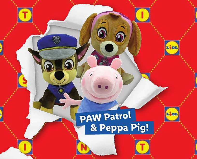 Paw Patrol & Peppa Pig! aanbieding bij Lidl