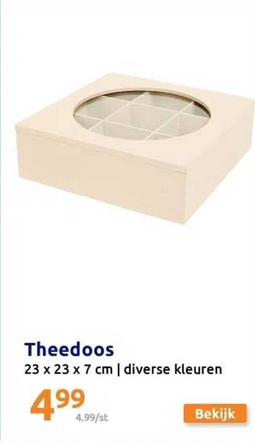 Theedoos aanbieding bij Action