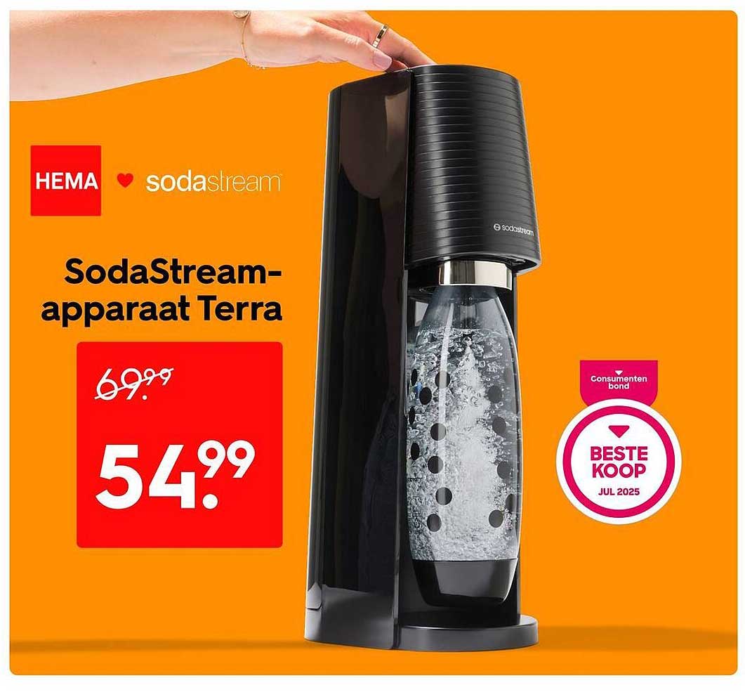 Sodastream-Apparaat Terra Aanbieding bij HEMA - FolderFeest.nl