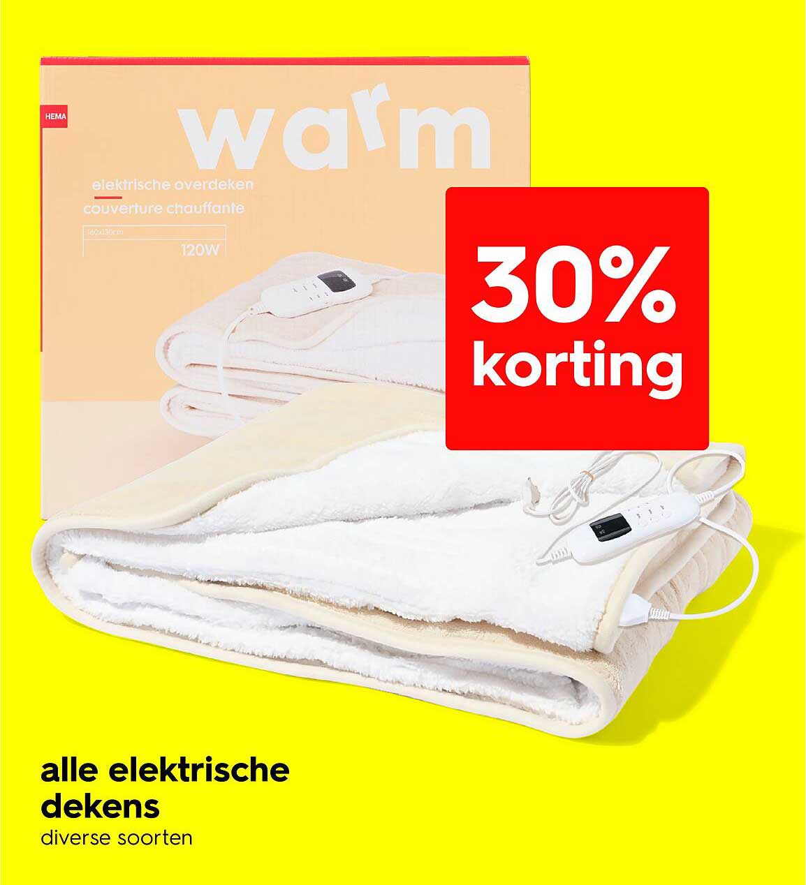 Alle Elektrische Dekens Aanbieding bij HEMA - FolderFeest.nl
