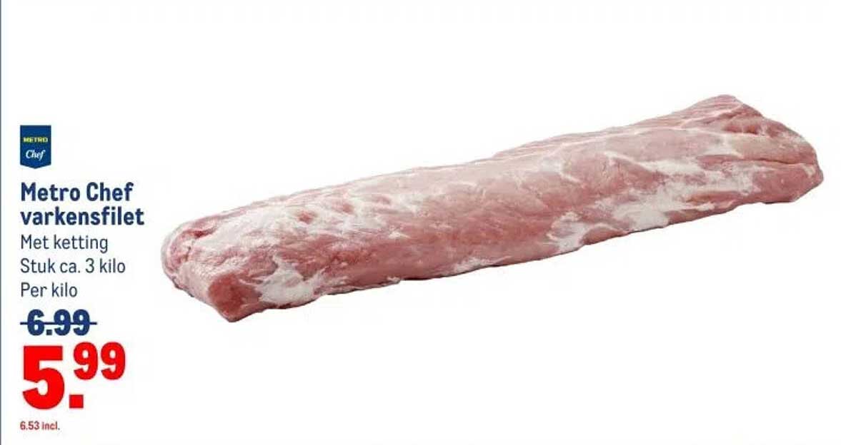 Metro Chef Varkensfilet Aanbieding bij Makro - FolderFeest.nl