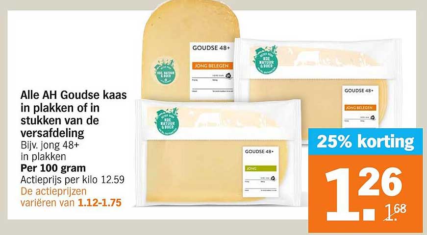Alle Ah Goudse Kaas In Plakken Of In Stukken Van De Versafdeling ...