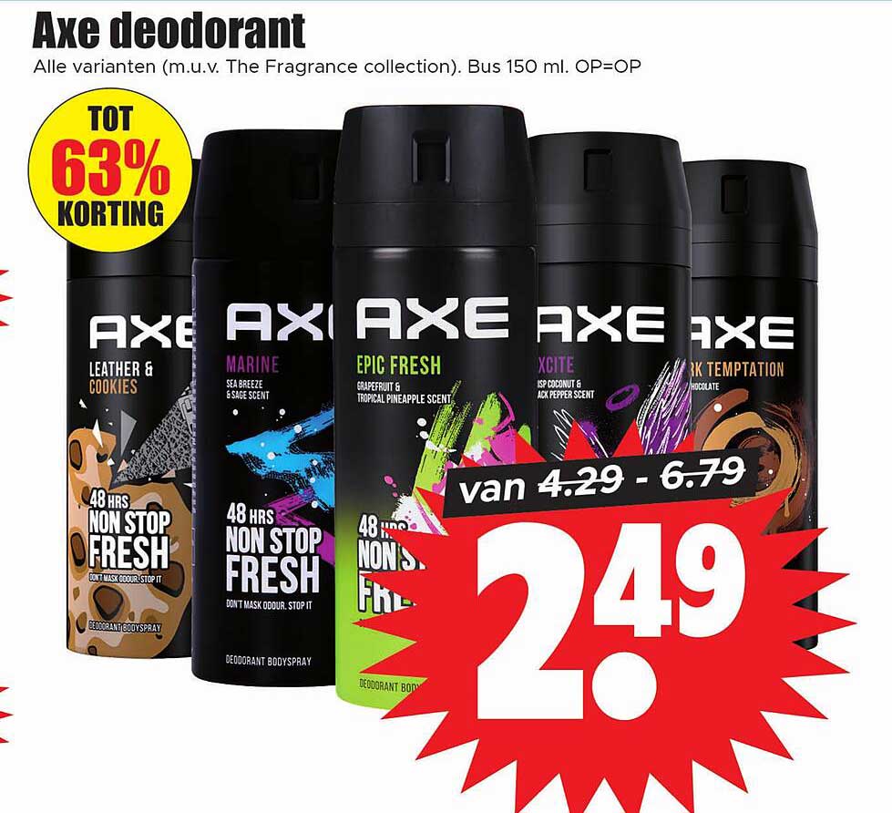 Axe Deodorant aanbieding bij Dirk