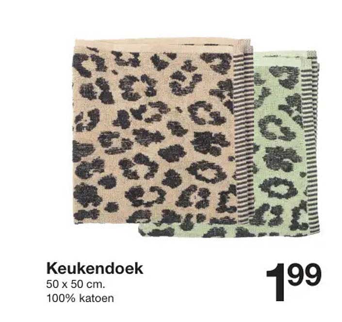 Keukendoek aanbieding bij Zeeman