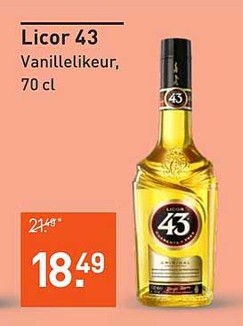 Licor 43 Vanille Likeur aanbieding bij Albert Heijn