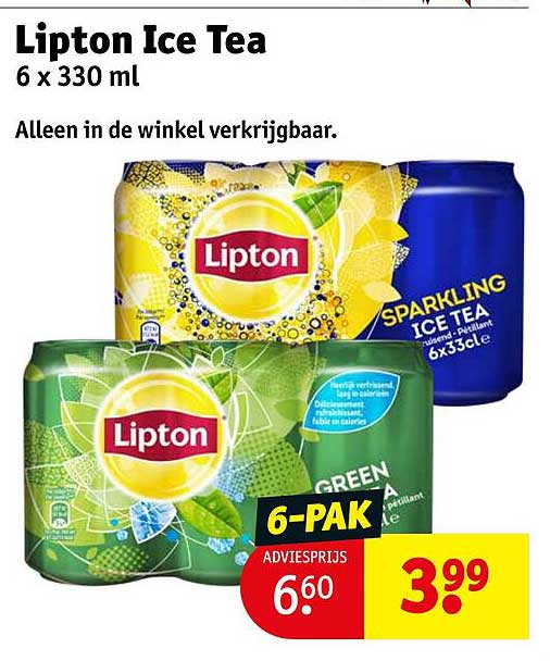 Lipton Ice Tea 6-Pak aanbieding bij Kruidvat