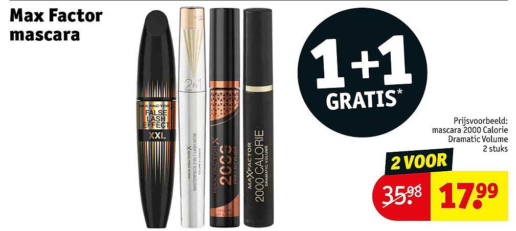 Max Factor Mascara aanbieding bij Kruidvat