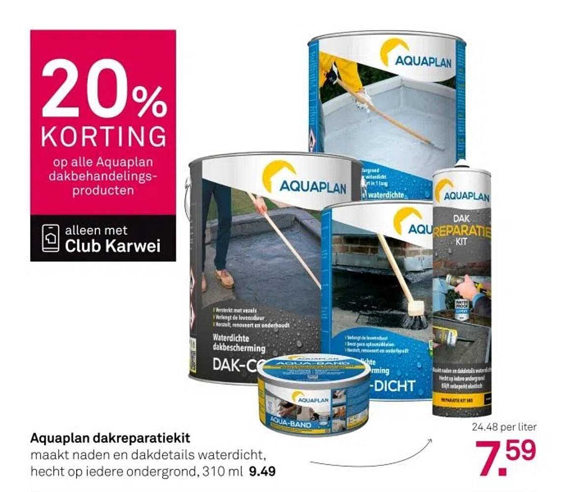 20% Korting Op Alle Aquaplan Dakbehandelings-Producten Aanbieding bij ...