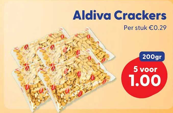 Aldiva Crackers Aanbieding bij Die Grenze - FolderFeest.nl