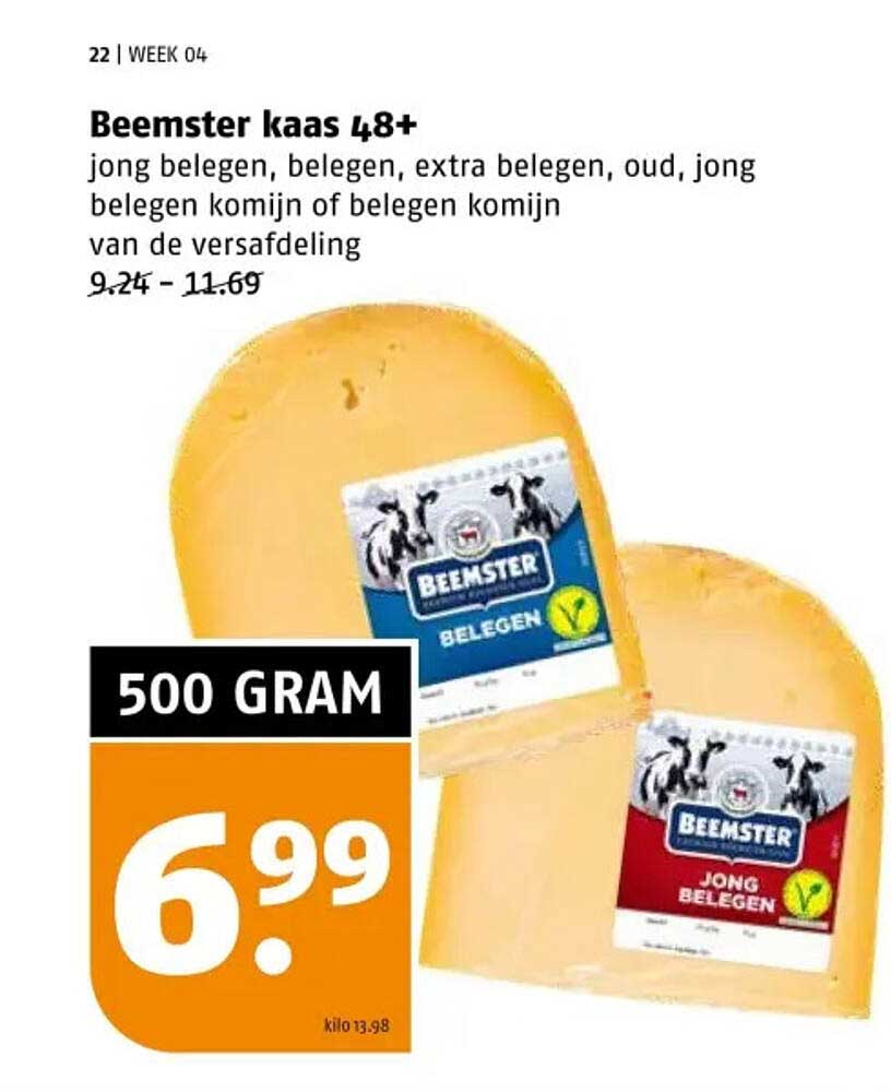 Beemster Kaas 48+ Aanbieding bij Poiesz - FolderFeest.nl