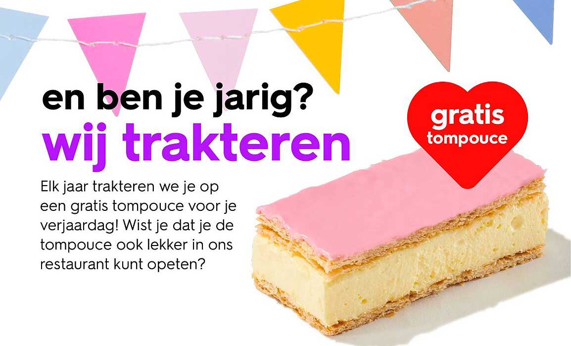 Gratis Tompouce Aanbieding bij HEMA - FolderFeest.nl