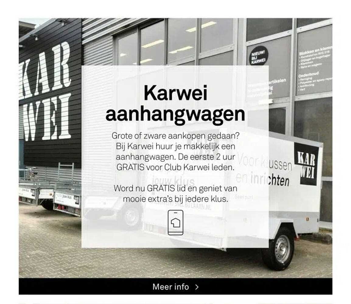 Karwei Aanhangwagen Aanbieding bij Karwei - FolderFeest.nl