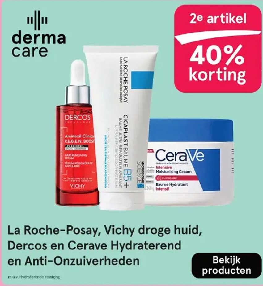 La Roche–Posay, Vichy Droge Huid En Dercos Aanbieding bij Etos ...