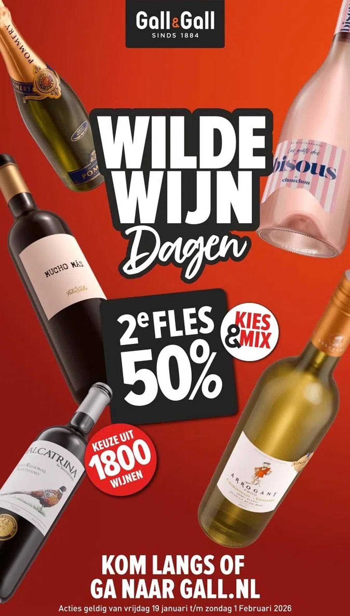 Wilde Wijn Dagen Aanbieding bij Gall & Gall - FolderFeest.nl