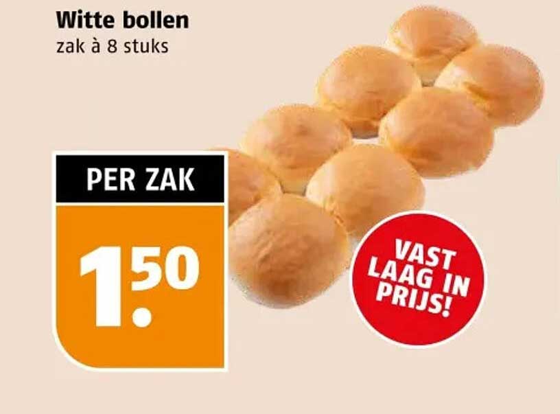 Witte Bollen Aanbieding bij Poiesz - FolderFeest.nl