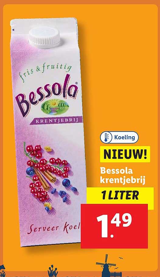 Bessola Krentjebrij 1 Liter Aanbieding bij Lidl - FolderFeest.nl