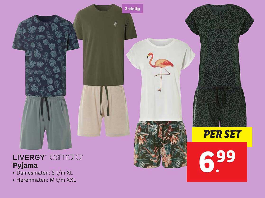 Livergy® Esmara® Pyjama Aanbieding bij Lidl - FolderFeest.nl