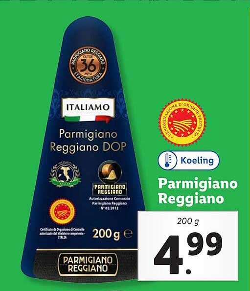 Parmigiano Reggiano aanbieding bij Lidl