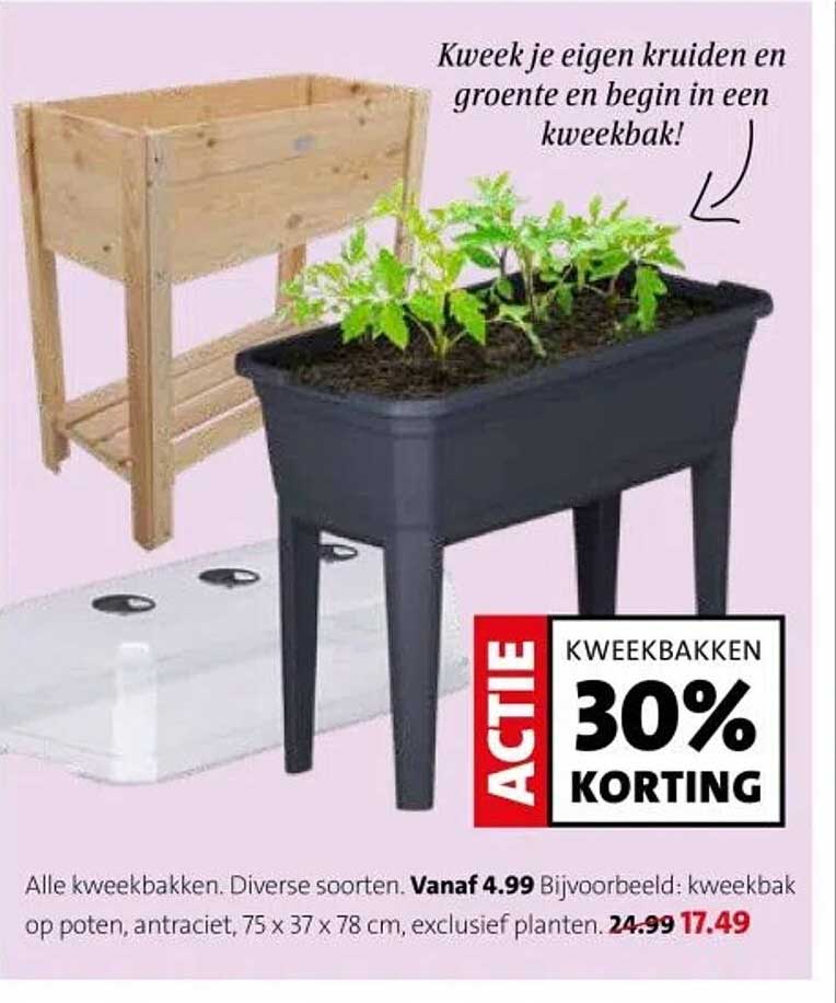 Kweekbakken 30% Korting Aanbieding bij Intratuin - FolderFeest.nl