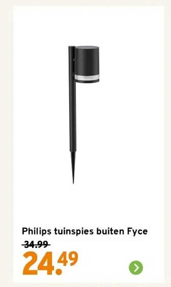 Philips Tuinspies Buiten Fyce Aanbieding bij GAMMA - FolderFeest.nl