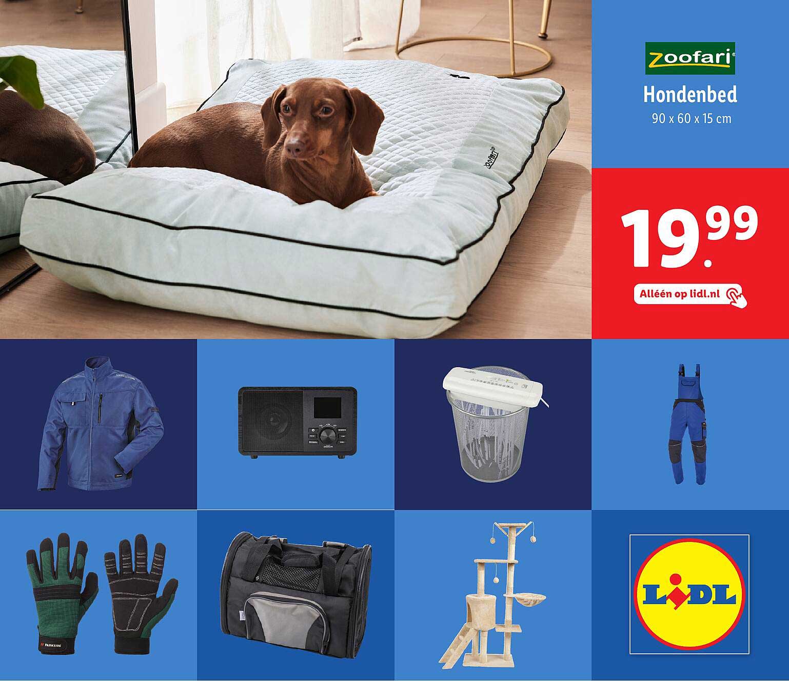 Zoofari Hondenbed Aanbieding bij Lidl - FolderFeest.nl