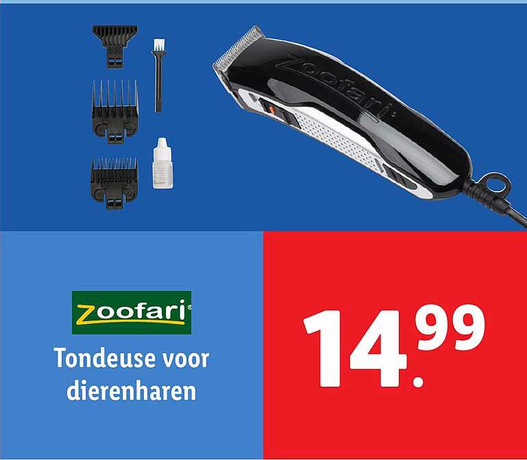 Zoofari Tondeuse Voor Dierenharen aanbieding bij Lidl