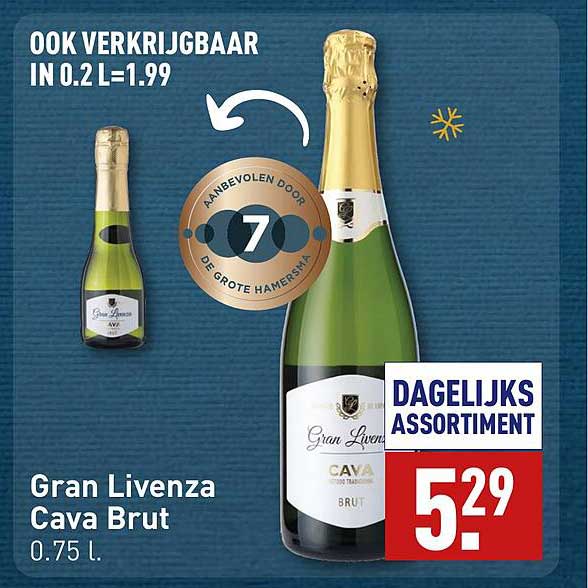 Gran Livenza Cava Brut aanbieding bij ALDI