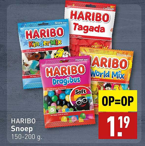 Haribo Snoep aanbieding bij ALDI
