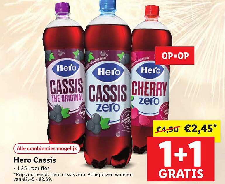 Hero Cassis Aanbieding bij Lidl - FolderFeest.nl