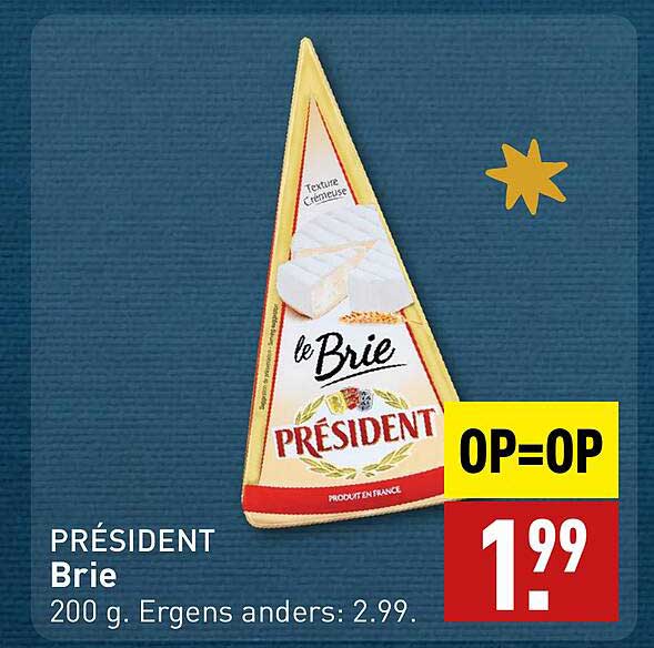 Président Brie aanbieding bij ALDI