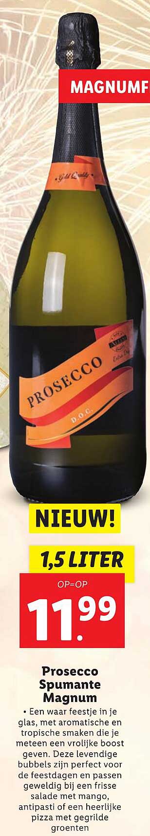 Prosecco Spumante Magnum aanbieding bij Lidl