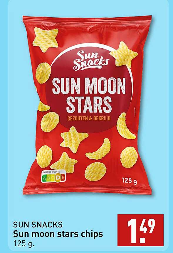 Sun Moon Stars Chips aanbieding bij ALDI