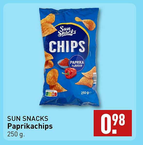 Sun Snacks Paprikachips aanbieding bij ALDI