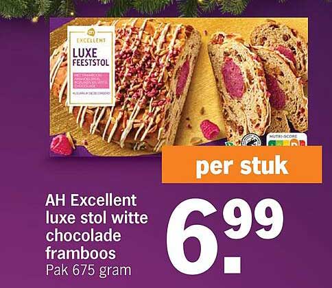 Ah Excellent Luxe Stol Witte Chocolade Framboos Aanbieding bij Albert ...