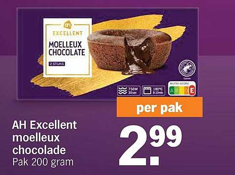 Ah Excellent Moelleux Chocolade Aanbieding bij Albert Heijn ...