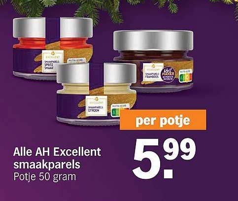 Alle Ah Excellent Smaakparels Aanbieding bij Albert Heijn - FolderFeest.nl