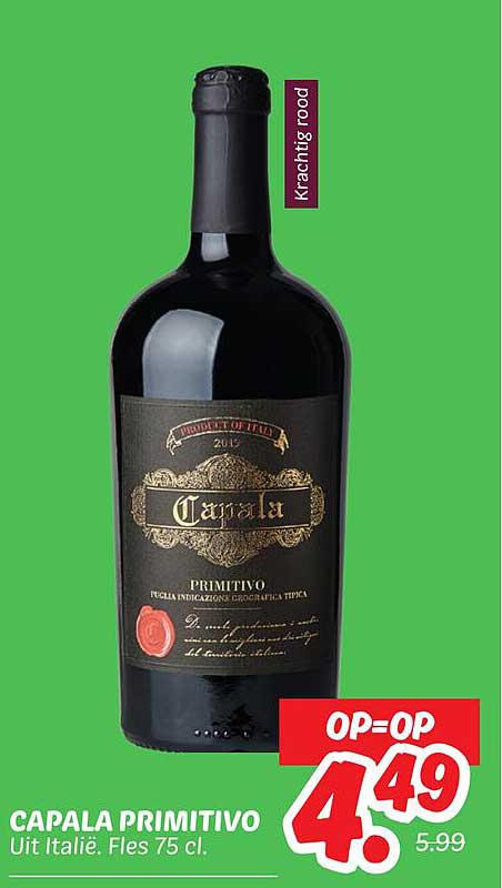 Capala Primitivo Aanbieding bij Dekamarkt - FolderFeest.nl