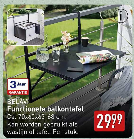 Belavi Functionele Balkontafel aanbieding bij ALDI
